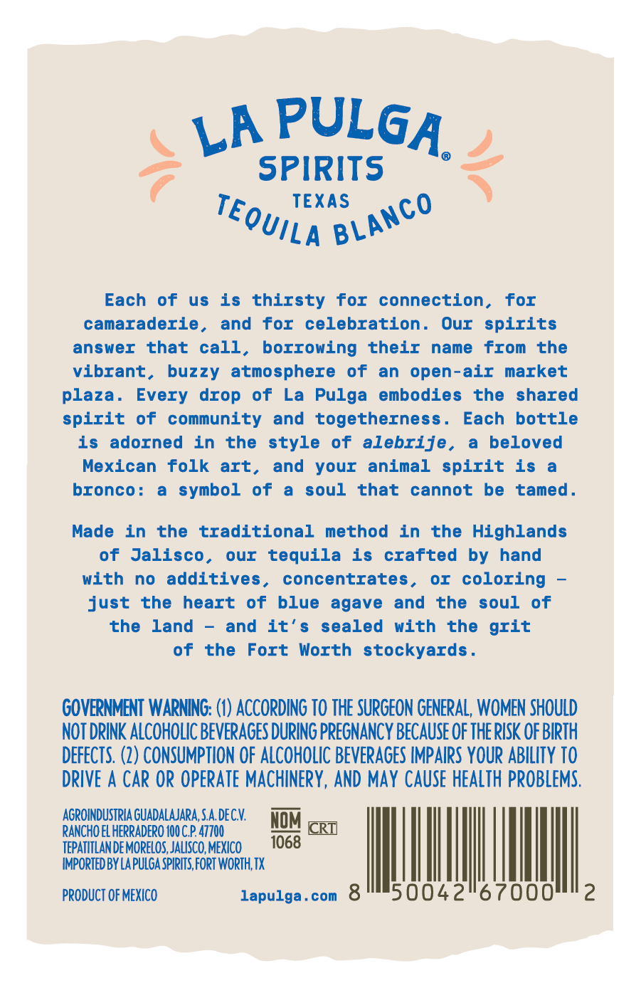 La Pulga Tequila Blanco – La Pulga Spirits